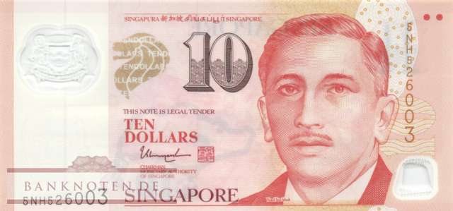 banknoten.de - Singapur 10 Dollars (048_UNC) - BANKNOTEN